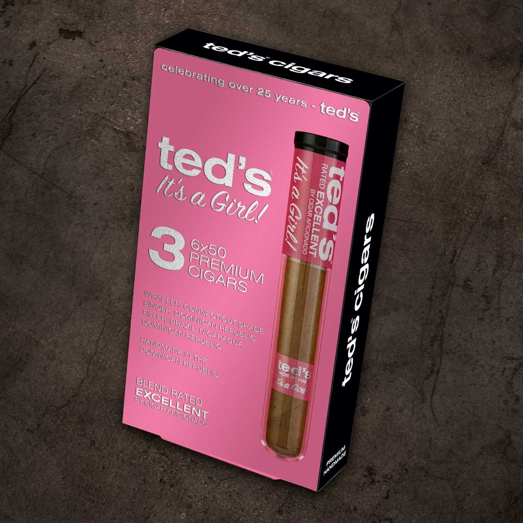 Ted's "It's a girl" Cigar | 6x50 | 3 Pack – Ted's Cigars
